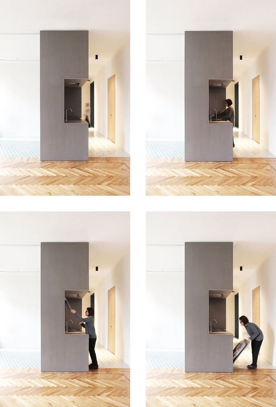 Dit kleine appartement is creatief ingericht met een flexibele ...